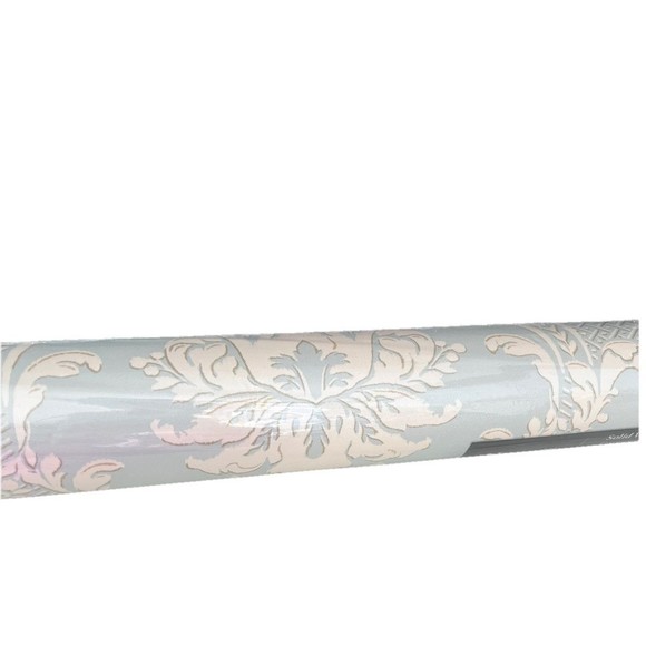Norwall | Accents | Norwall Damask Wallpaper Blue Solid Vinyl New Roll ...